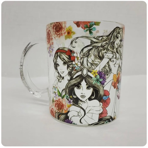 Disney | Kitchen | Disney Princesses Animators Beautiful Clear Glass ...